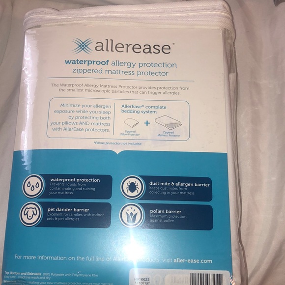 allerease | Bedding | Zipper Mattress Protector | Poshmark